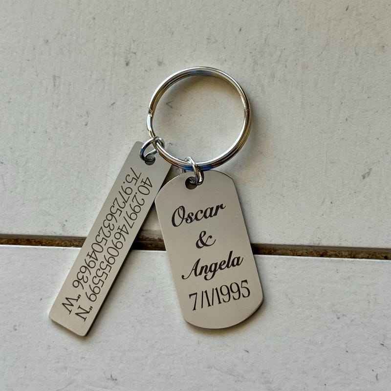 Stainless Keychain - Etsy