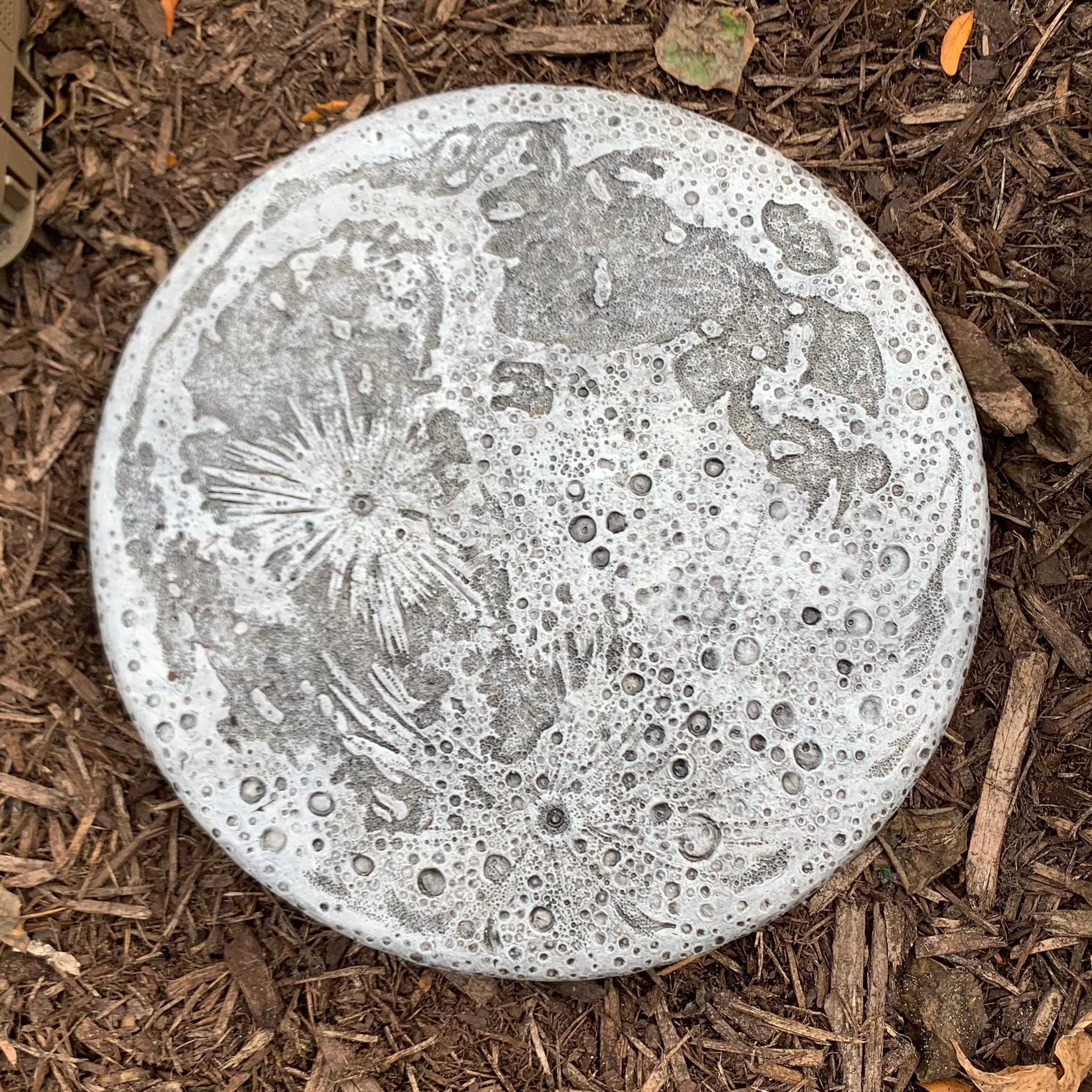 Cast Concrete Full Moon Stepping Stone Stepping Stone - Etsy