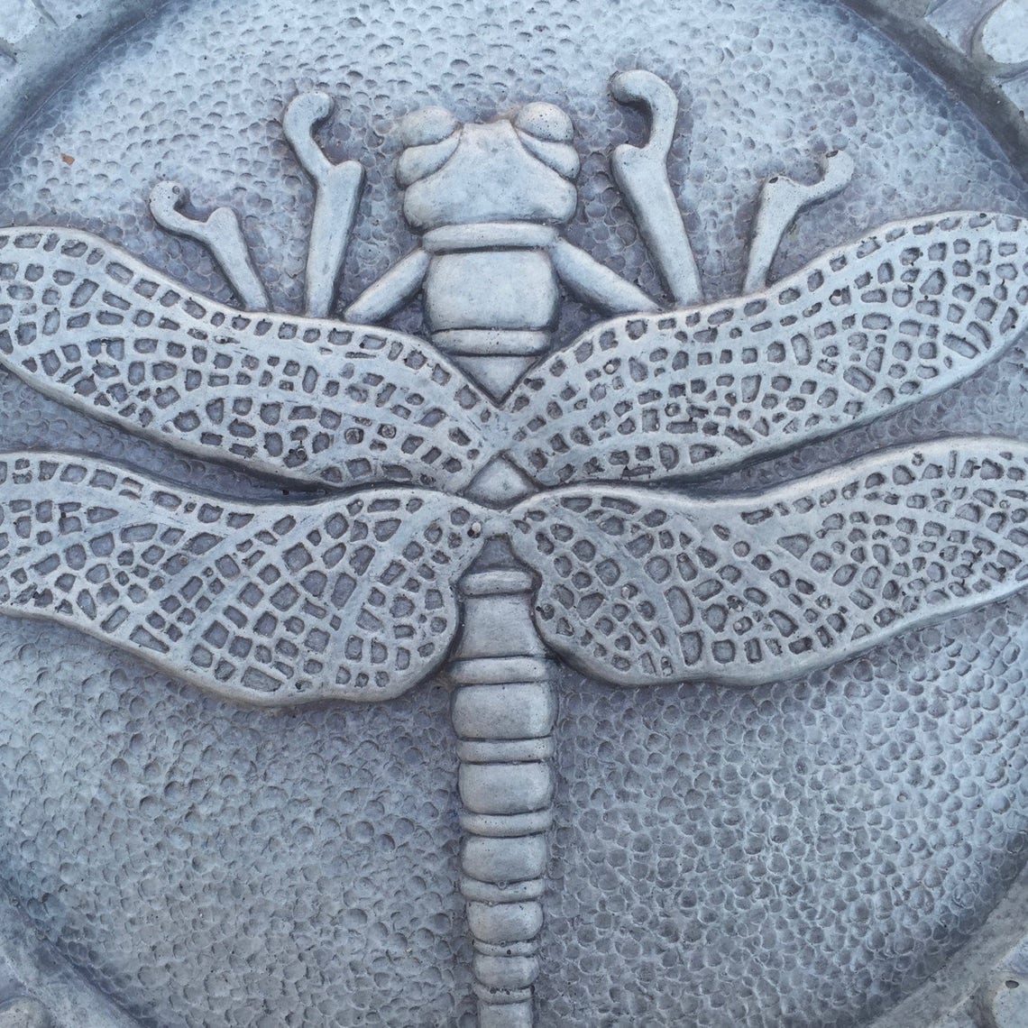 Cast Stone Dragonfly Stepping Stone (bluestone) Garden Sculpture - Etsy