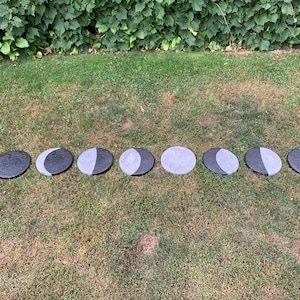 Moon Phase Stepping Stone Set of 8 - Etsy