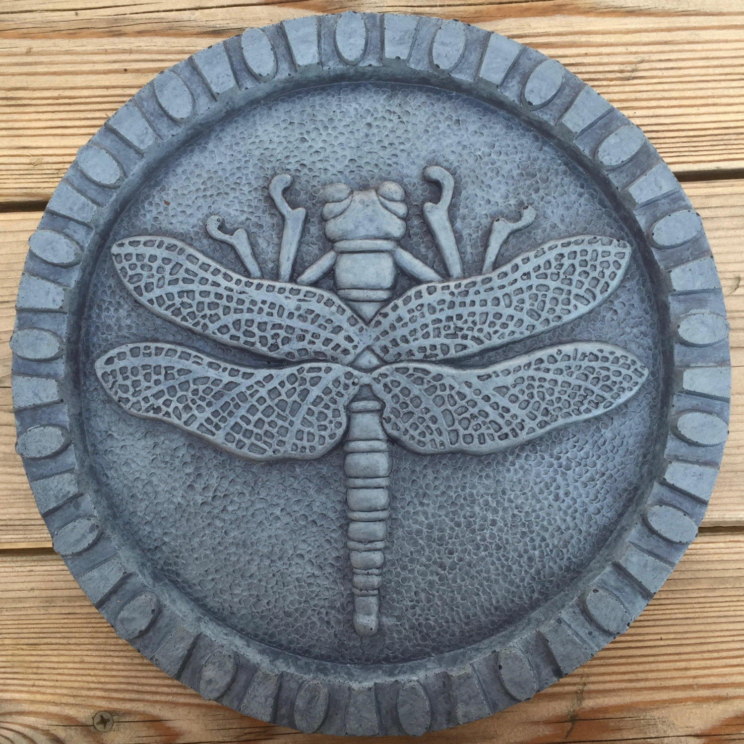 Cast Stone Dragonfly Stepping Stone bluestone Garden | Etsy
