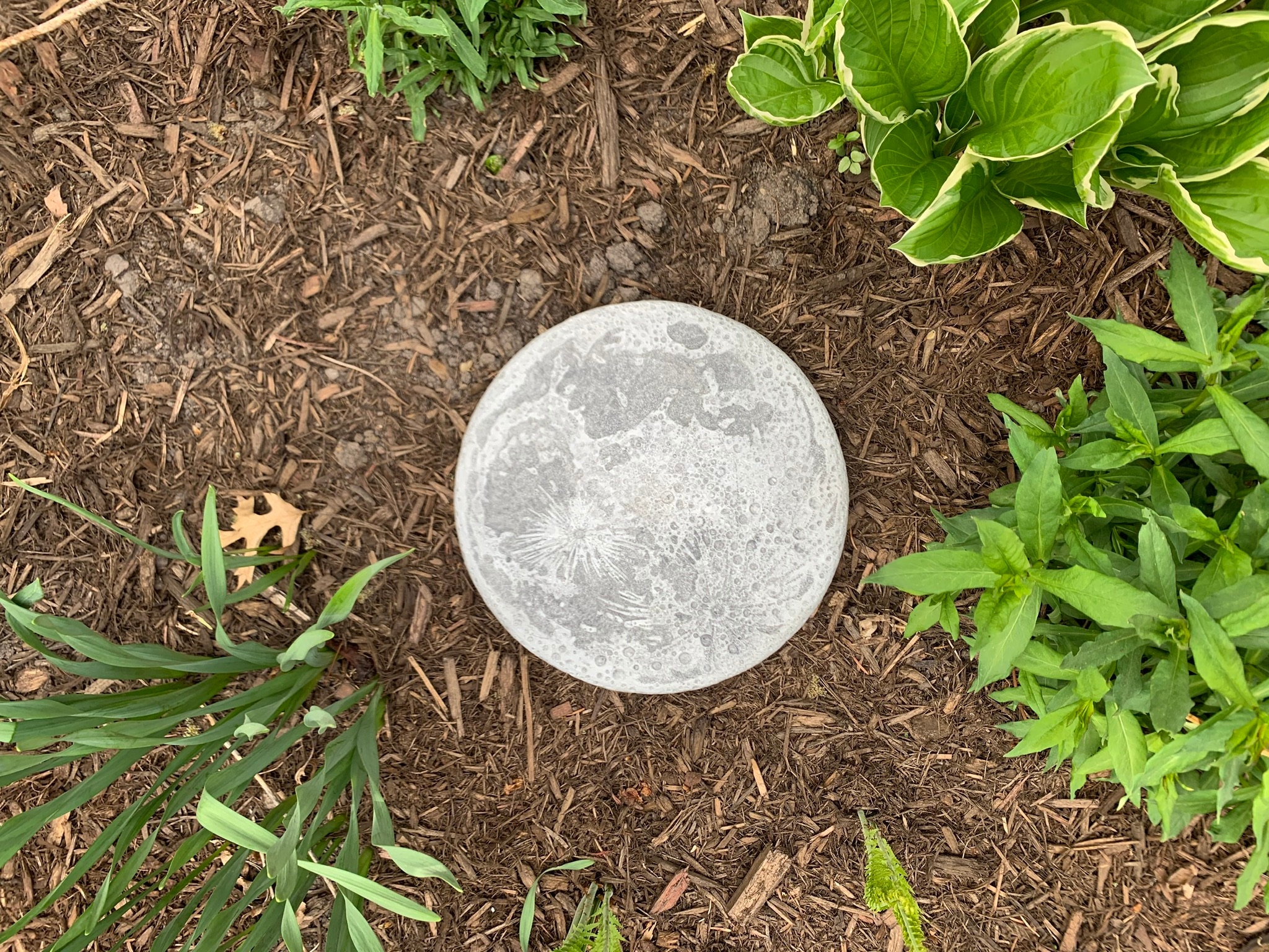 Cast Concrete Full Moon Stepping Stone Stepping Stone - Etsy