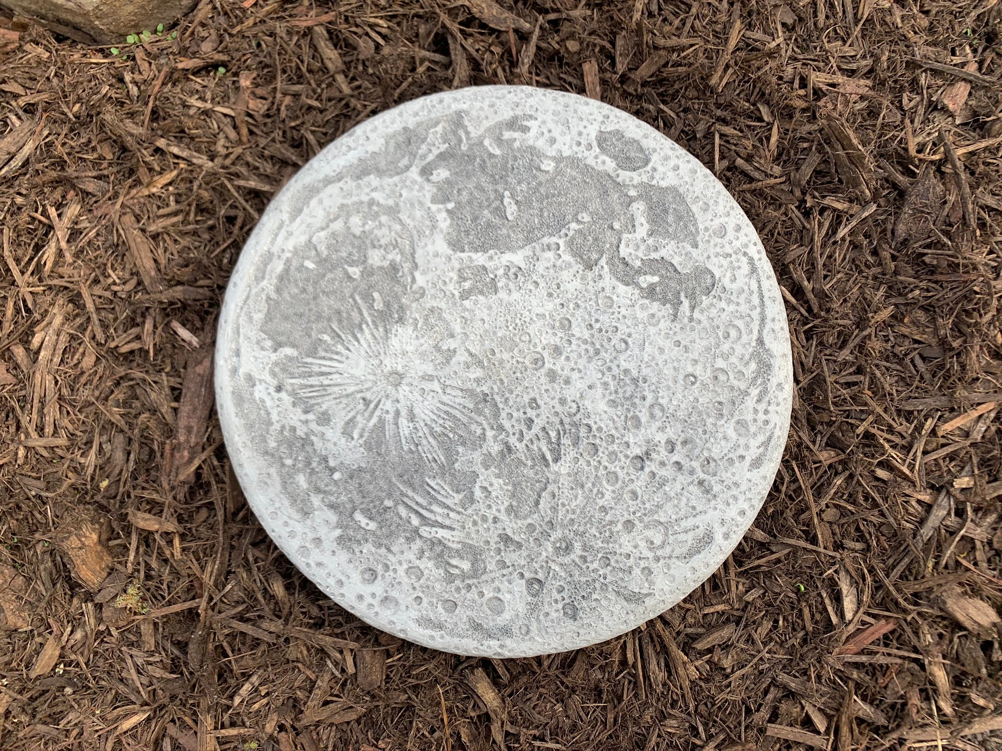 Cast Concrete Full Moon Stepping Stone Stepping Stone - Etsy