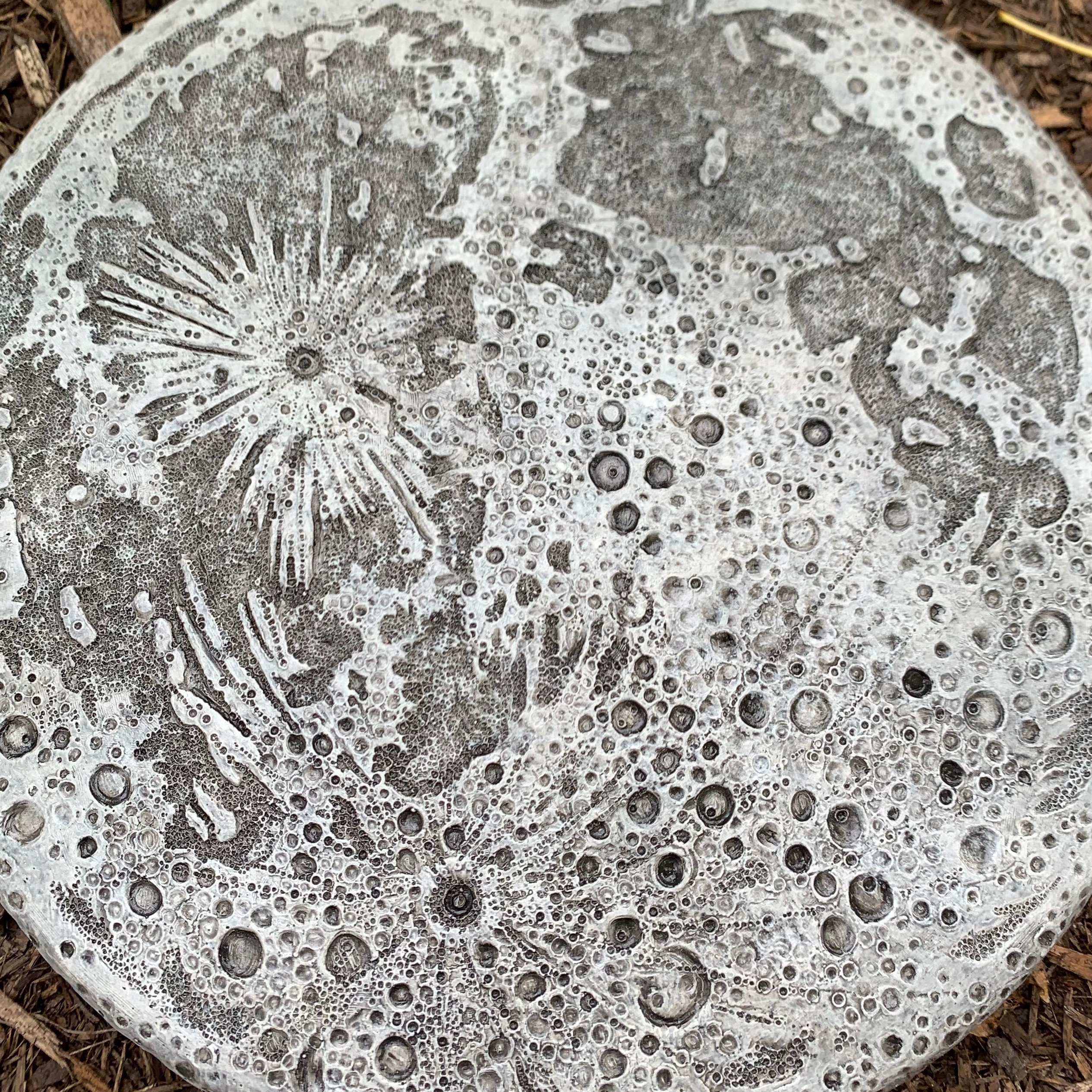 Cast Concrete Full Moon Stepping Stone Stepping Stone - Etsy