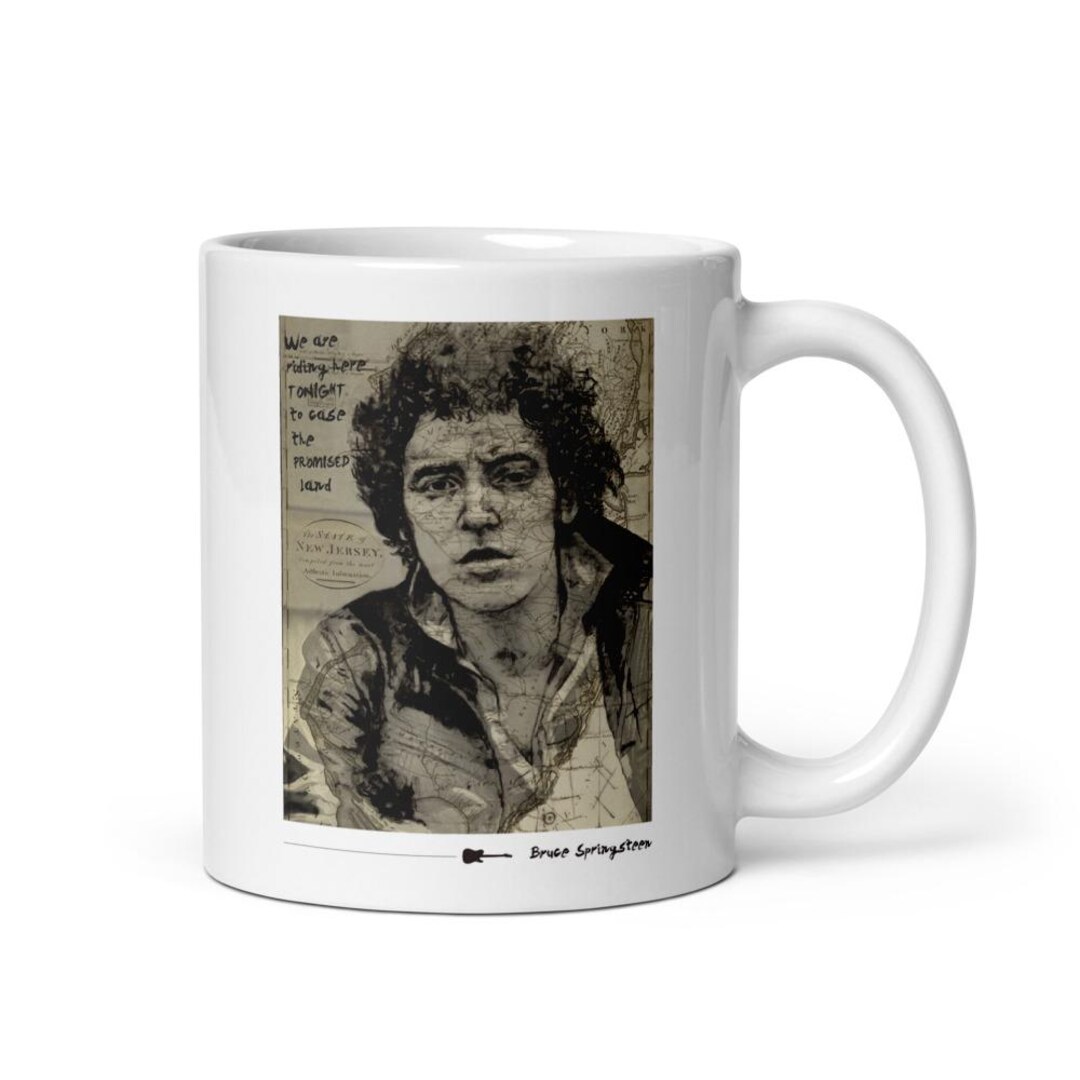 Born to Brew: Bruce Springsteen Tribute Mug | Fan Art Rock Music Guitar ...