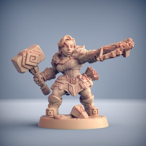 Modular Dwarven Oathbreaker Artisan Guild Dwarves Squad for Fantasy Wargames 3d Printed Dwarf in ...