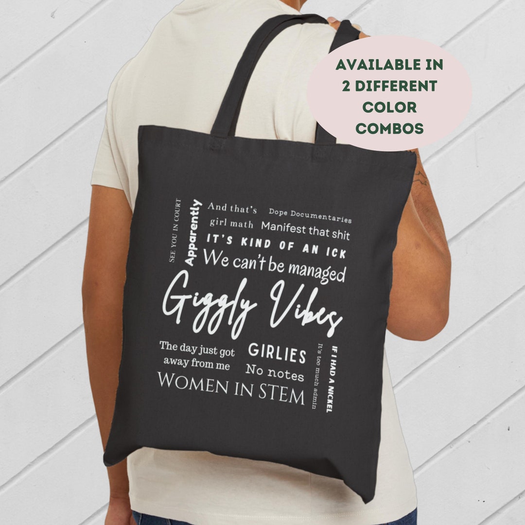 Giggly Squad Fan Tote Bag Giggly Vibes Bag Hannah Berner Paige Desorbo ...
