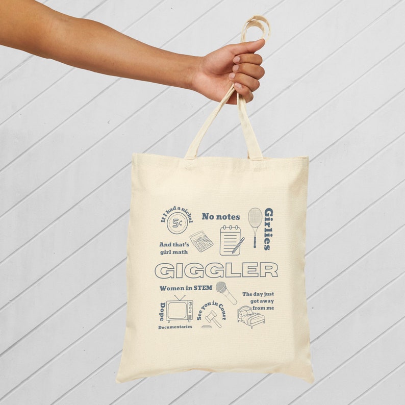 Giggly Squad Fan Tote Bag Giggler Gift Hannah Berner Paige Desorbo Bag ...