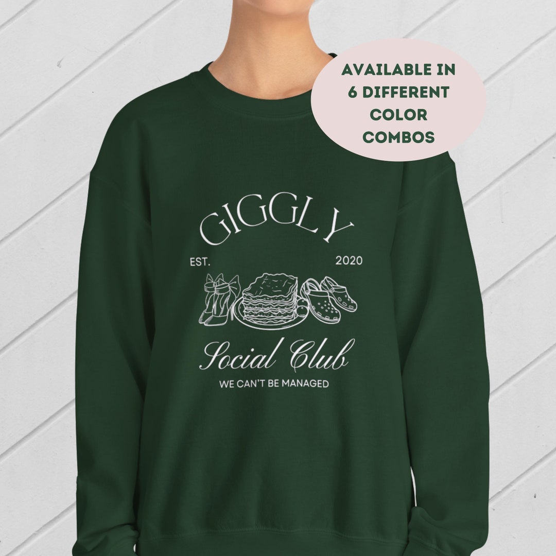 Giggly Squad Fan Sweatshirt Giggly Social Club Sweatshirt Gift for ...