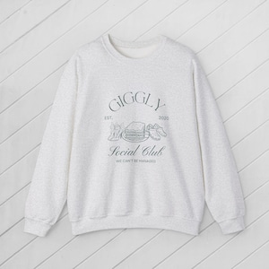Giggly Squad Fan Sweatshirt Giggly Social Club Sweatshirt Gift for ...