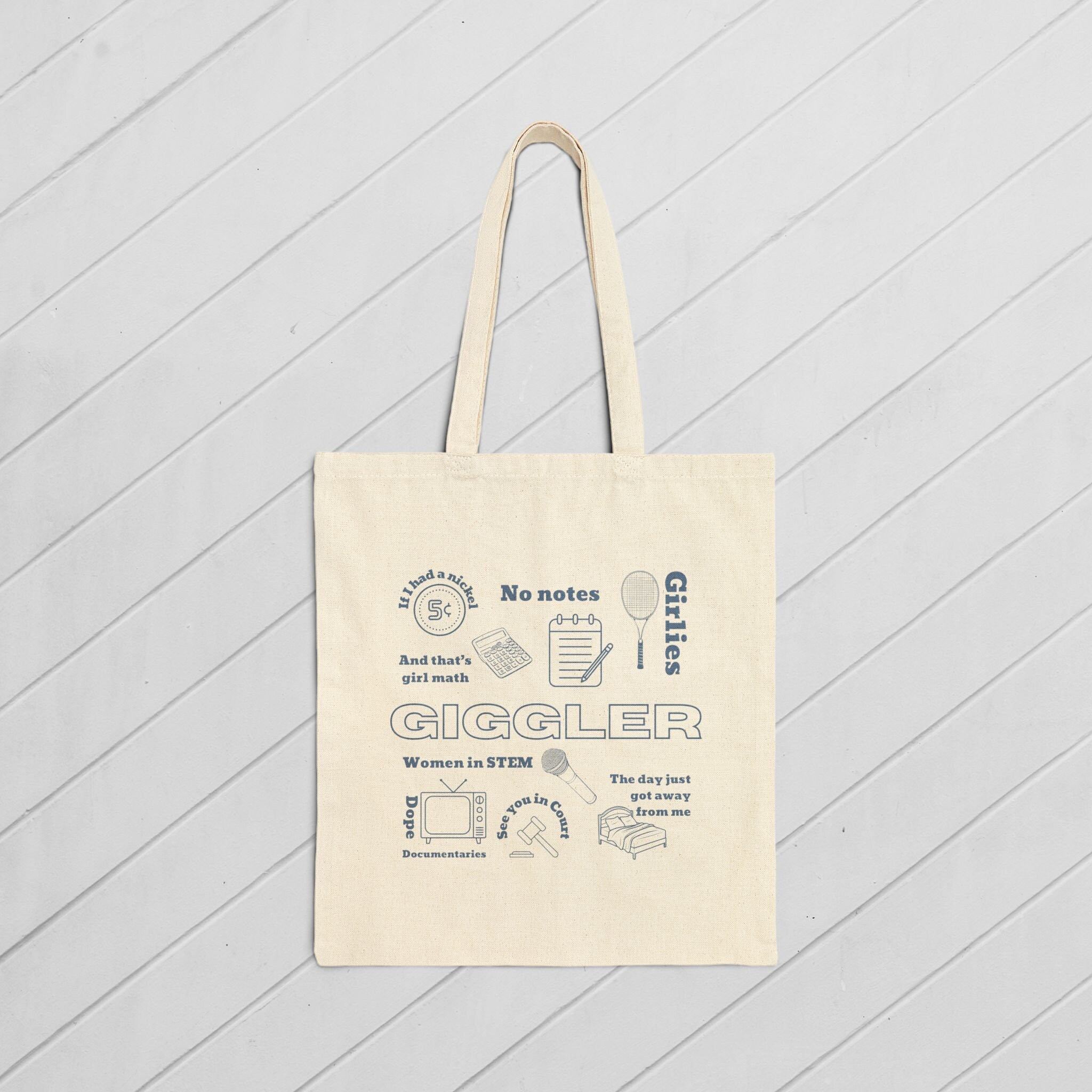Giggly Squad Fan Tote Bag Giggler Gift Hannah Berner Paige Desorbo Bag ...