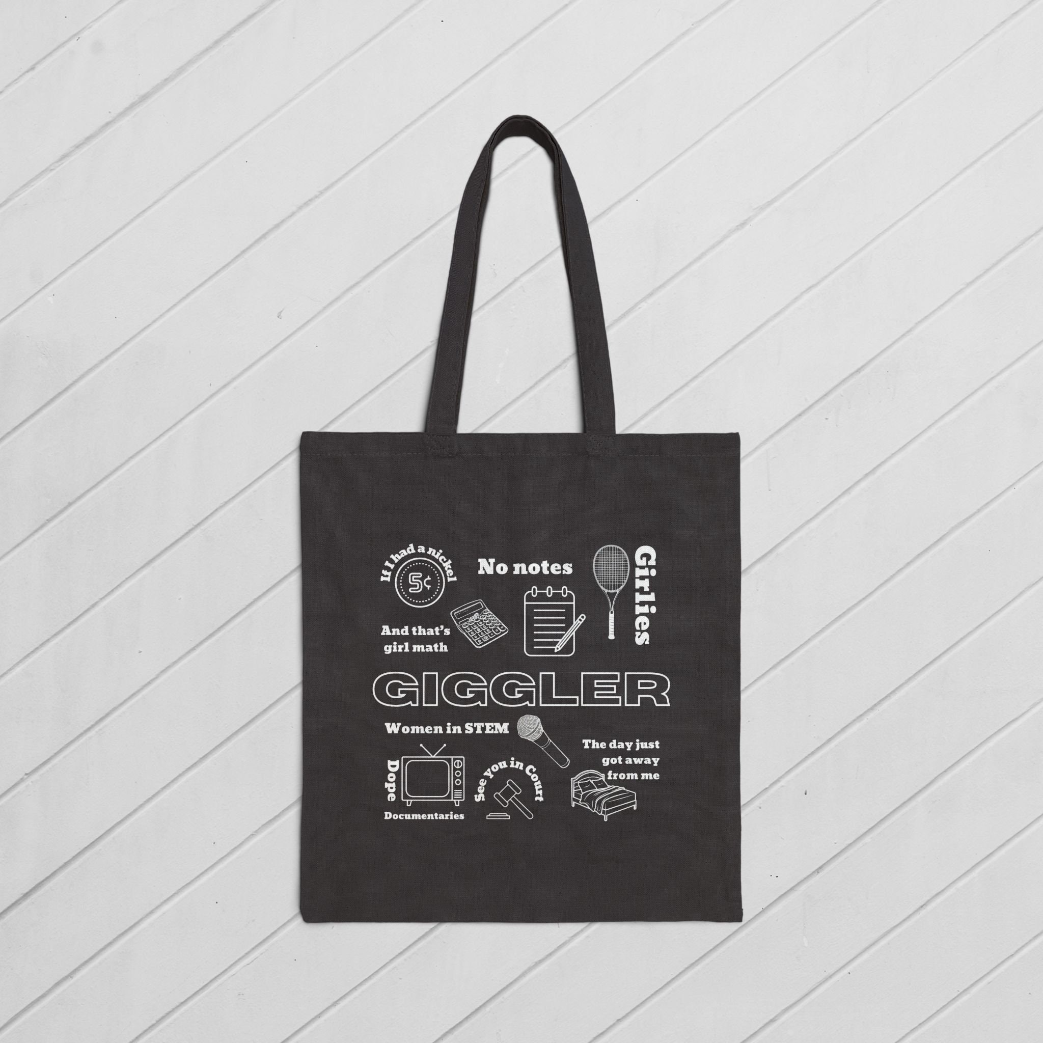 Giggly Squad Fan Tote Bag Giggler Gift Hannah Berner Paige Desorbo Bag ...