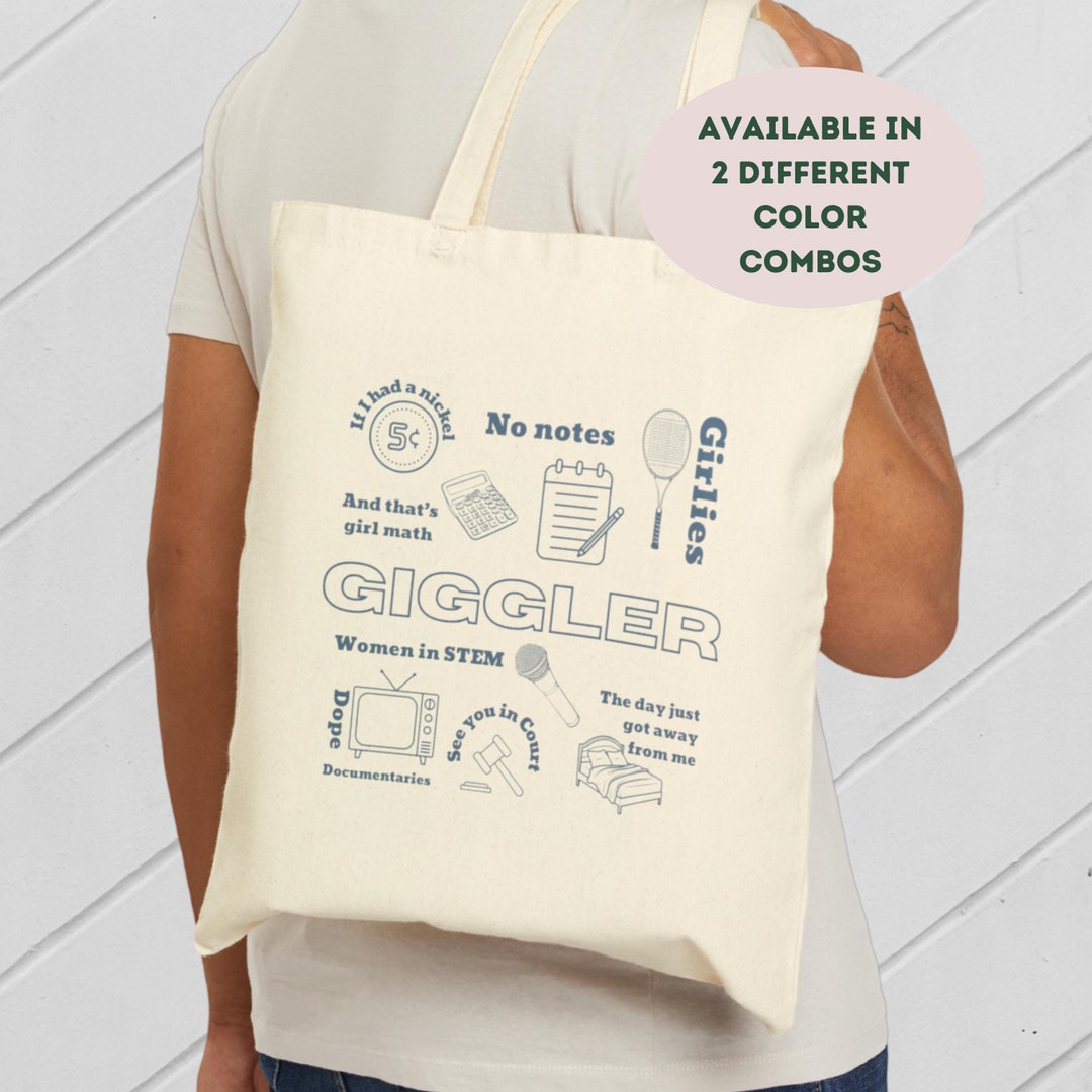 Giggly Squad Fan Tote Bag Giggler Gift Hannah Berner Paige Desorbo Bag ...