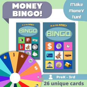 Kids Money Bingo Game | Financial Education for Kids | Financial ...