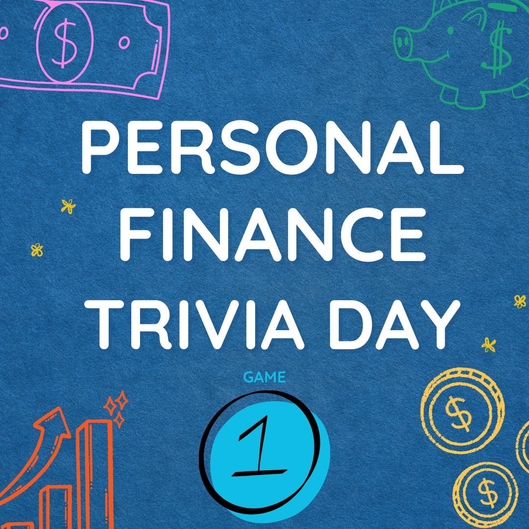 Personal Finance Trivia Day GAME #1 | Financial Literacy Themed ...