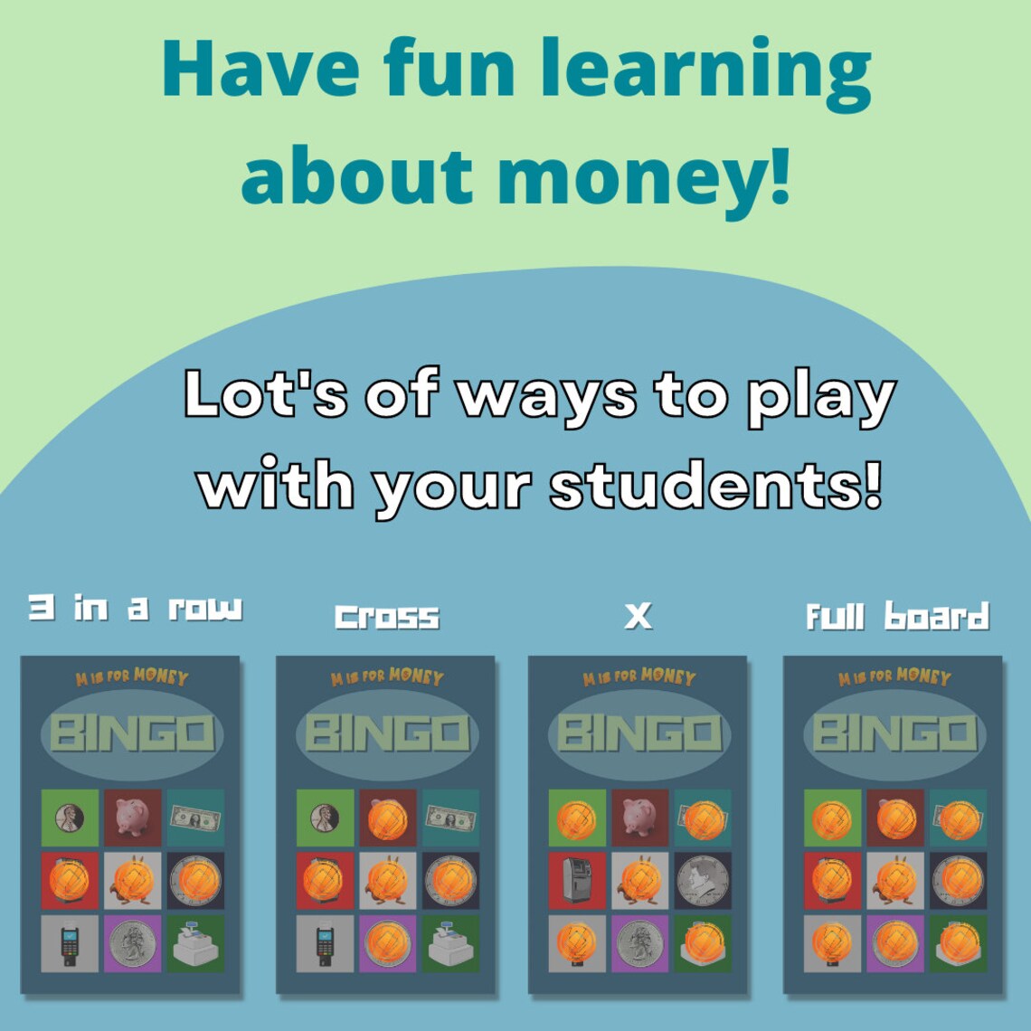 Kids Money Bingo Game | Financial Education for Kids | Financial ...