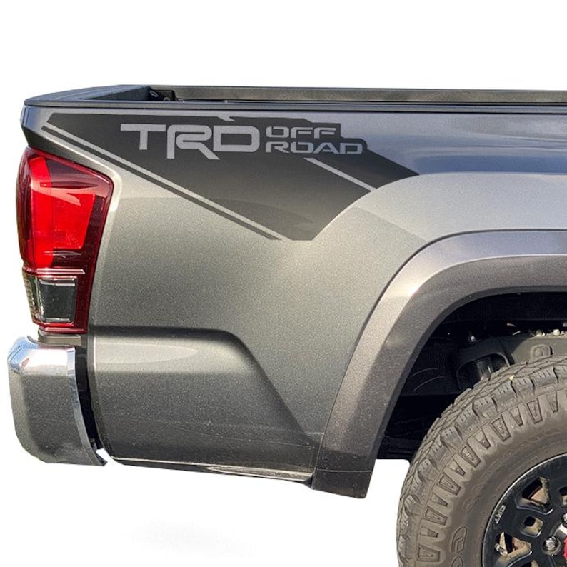 TRD off Road Decals Tacoma Truck Fit Toyota Bedside Decal Sticker Vinyl ...