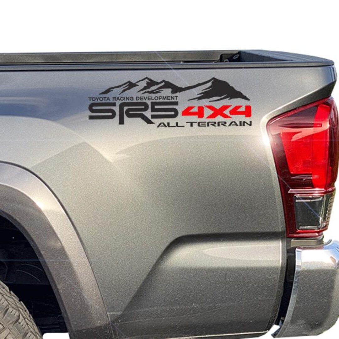 Toyota Tacoma SR5 4X4 All Terrain Bedside Decal - Mountain Vinyl ...