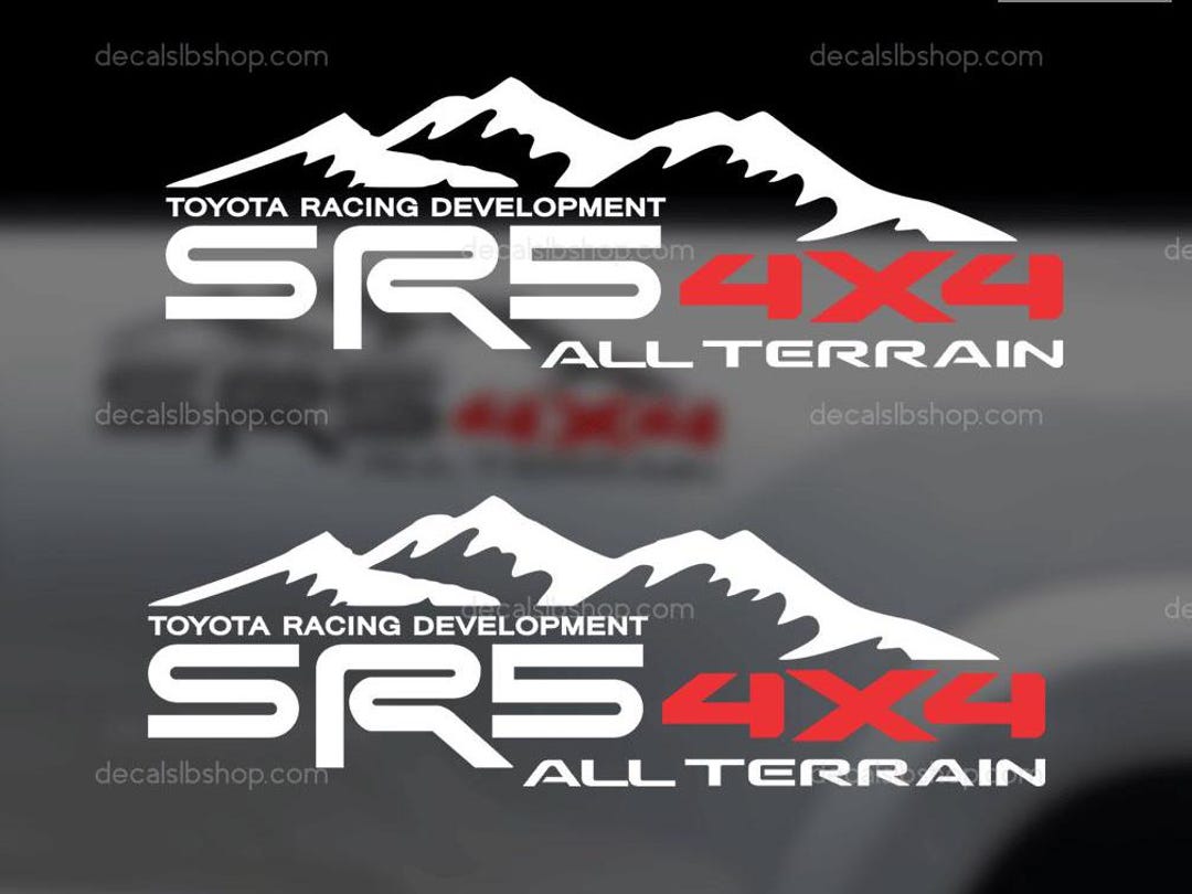 Toyota Tacoma Tundra SR5 4x4 Decals: off Road Vinyl Stickers (2 Pcs) - Etsy