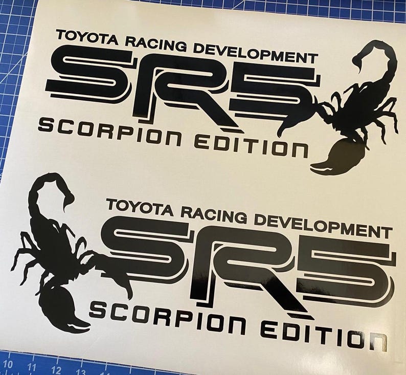 SR5 Scorpion Edition Decals Truck Fit Tacoma Tundra Toyota Bedside ...