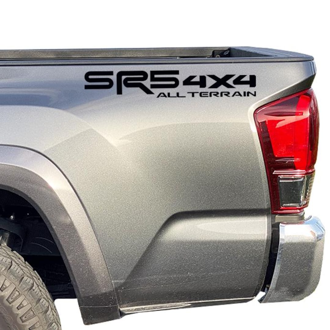 Tacoma Decal SR5 4X4 Truck Fit Toyota Decals Bedside All Terrain ...