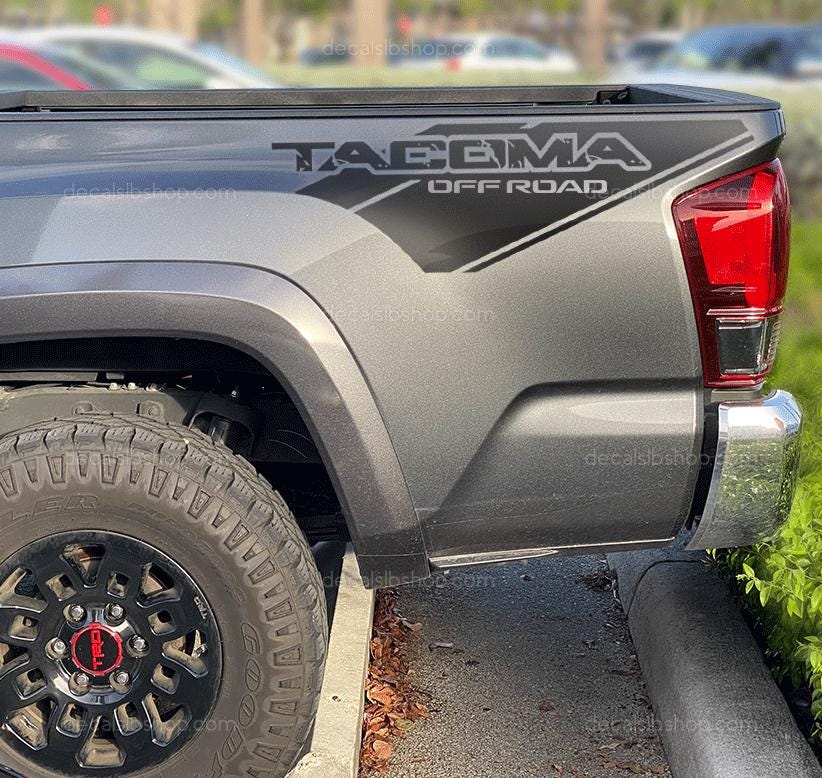 Tacoma off Road Decals Truck Fit Toyota TRD SR5 Bedside Decal Sticker ...