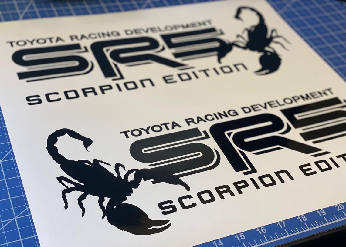 SR5 Scorpion Edition Decals Truck Fit Tacoma Tundra Toyota Bedside ...
