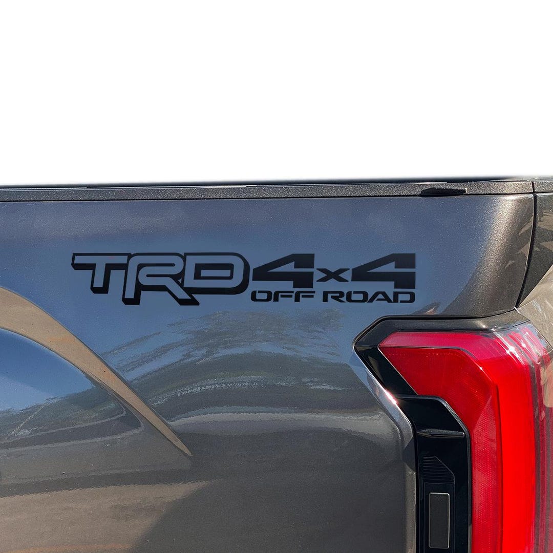 TRD 4X4 off Road Decal: Toyota Tundra/tacoma Bedside Vinyl Stickers - Etsy