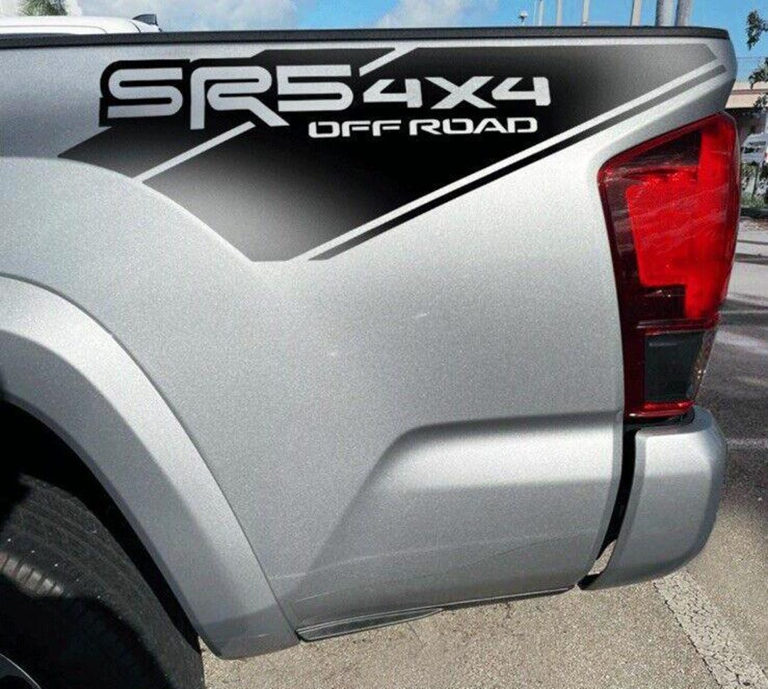 SR5 4X4 off Road Decals Tacoma Truck Fit Toyota Bedside Decal Sticker ...