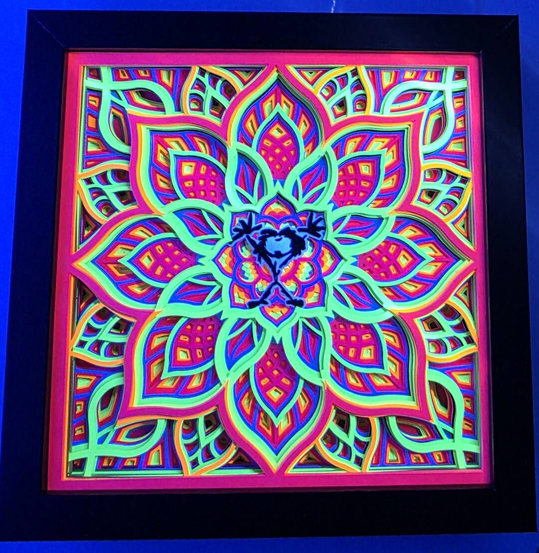 Pearl Jam / Fan Art / Multi-layer Mandala - Black Light Reactive - Etsy