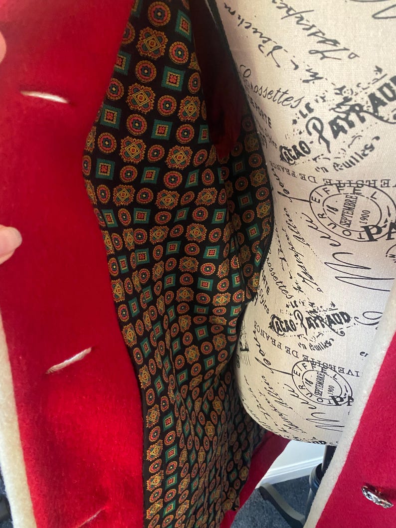 Vintage Lodenfrey Red Car Coat, M/L Ladies - Etsy