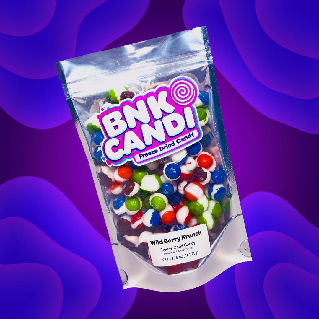 Freeze Dried Candy - Wild Berry Krunch - FREE SHIPPING - 5 Oz ...