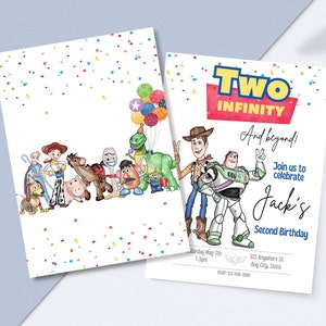 Two Infinity & Beyond Birthday Invitation, Second Birthday Toy Story ...
