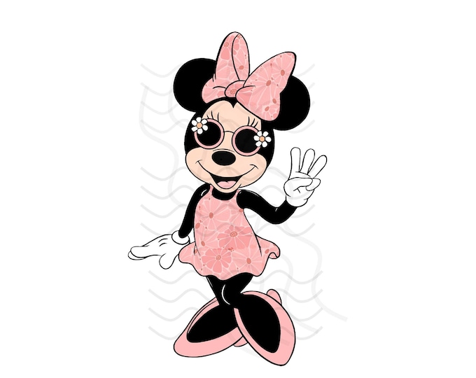 Minnie Mouse Second Birthday Peace Sign Clipart - Etsy Canada