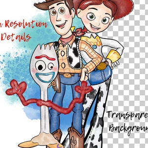Toy Story Watercolor Clipart, High Resolution | Woody, Buzz Lightyear ...