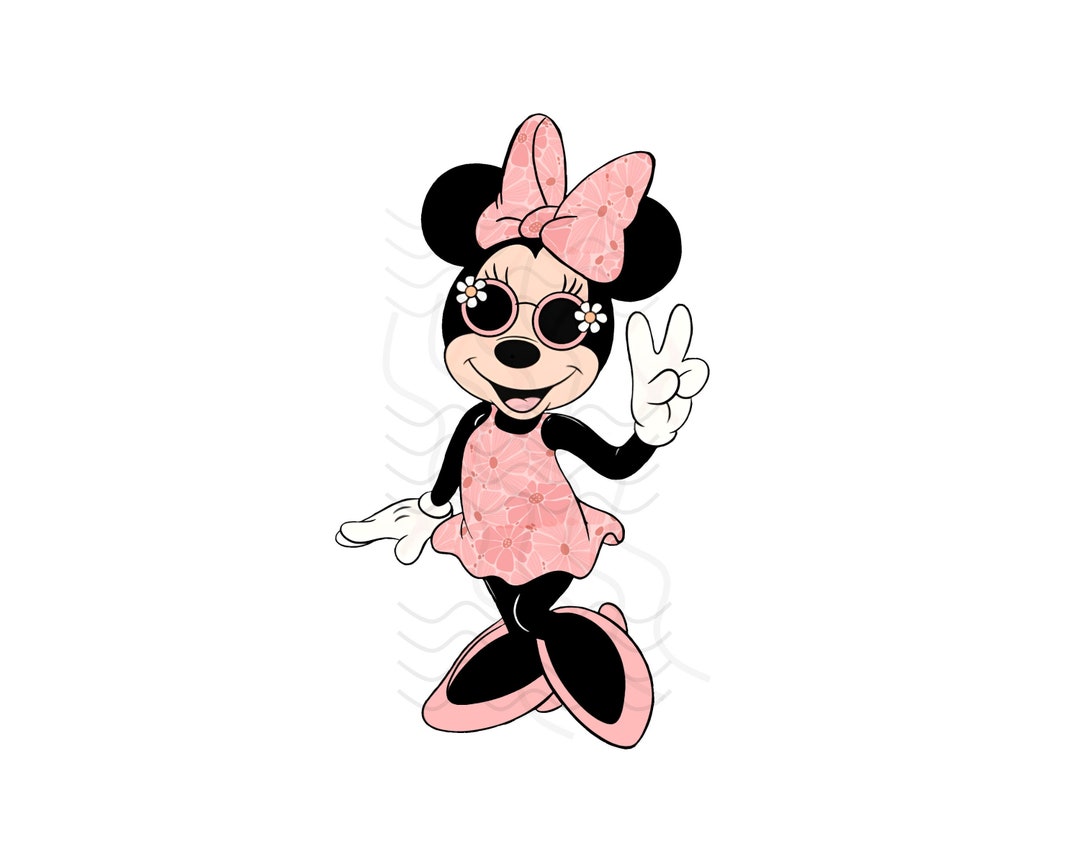 Minnie Mouse Second Birthday Peace Sign Clipart - Etsy