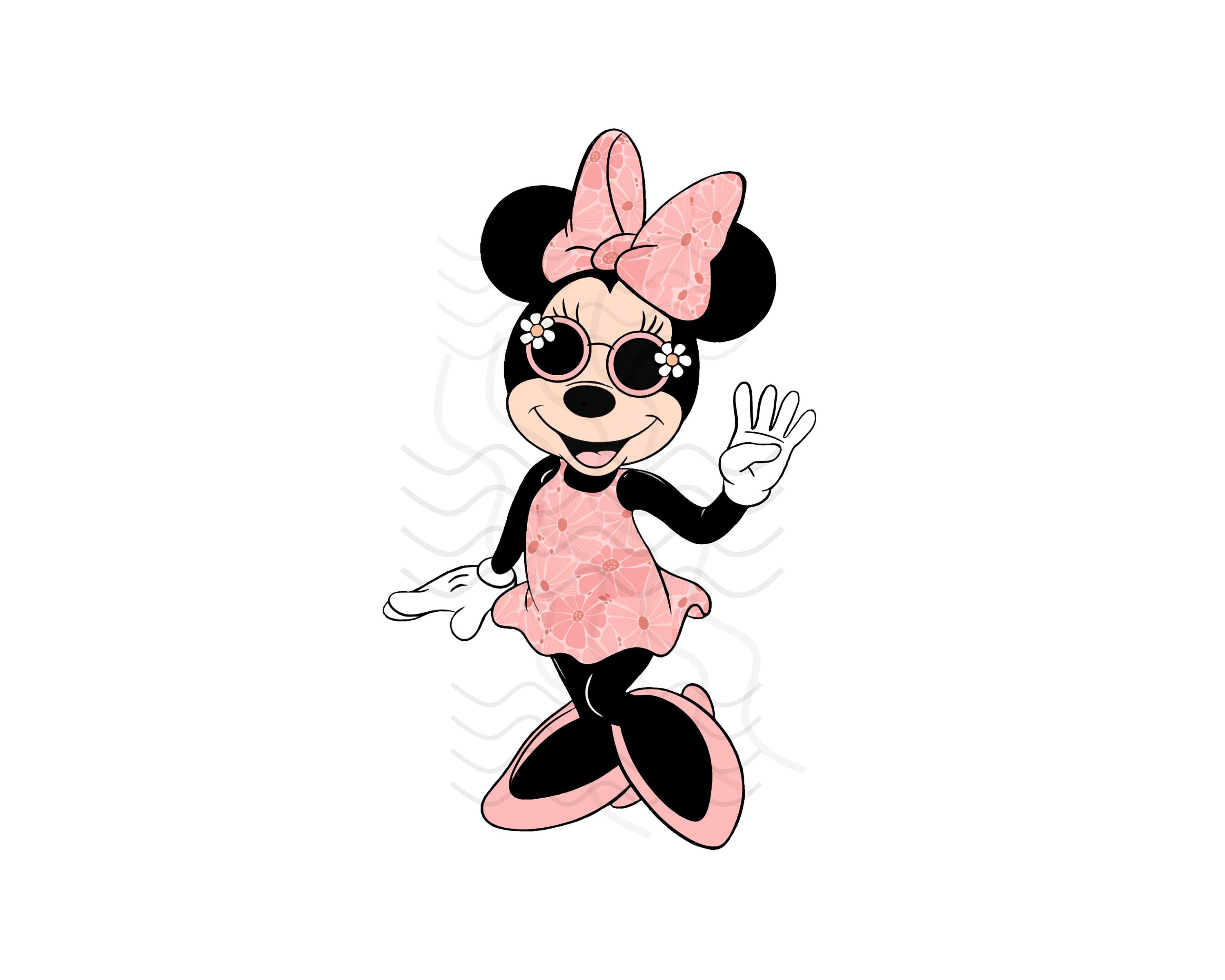 Minnie Mouse Fourth Birthday Four Fingers - Digital Clipart - Etsy