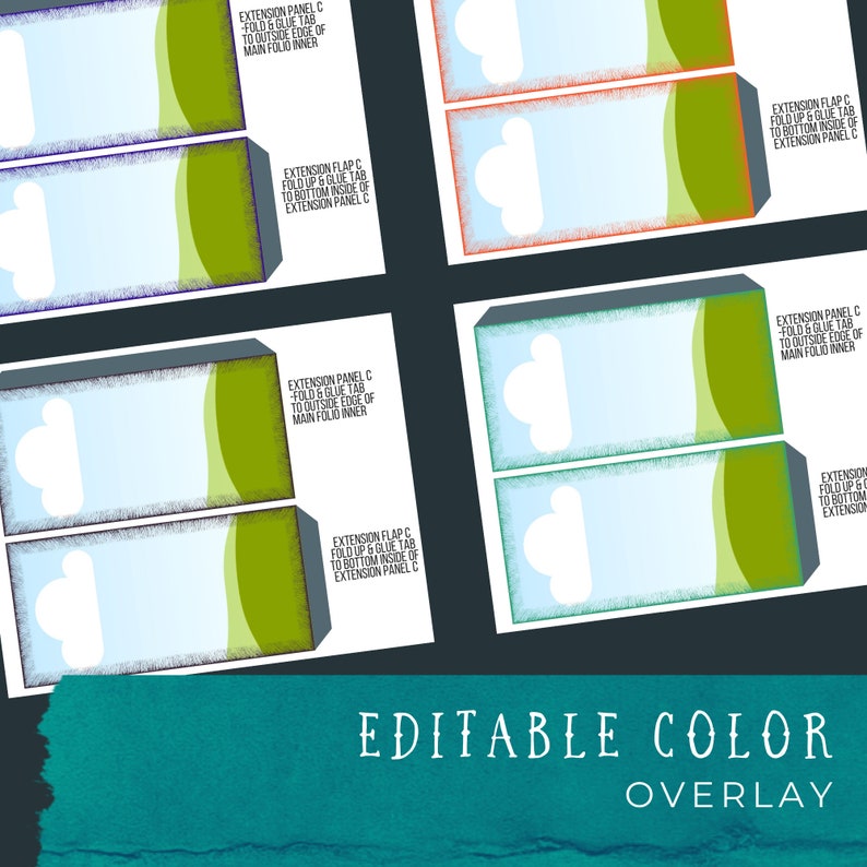 Concertina Junk Journal Folio Folder Kit Creator Template | Mock up ...