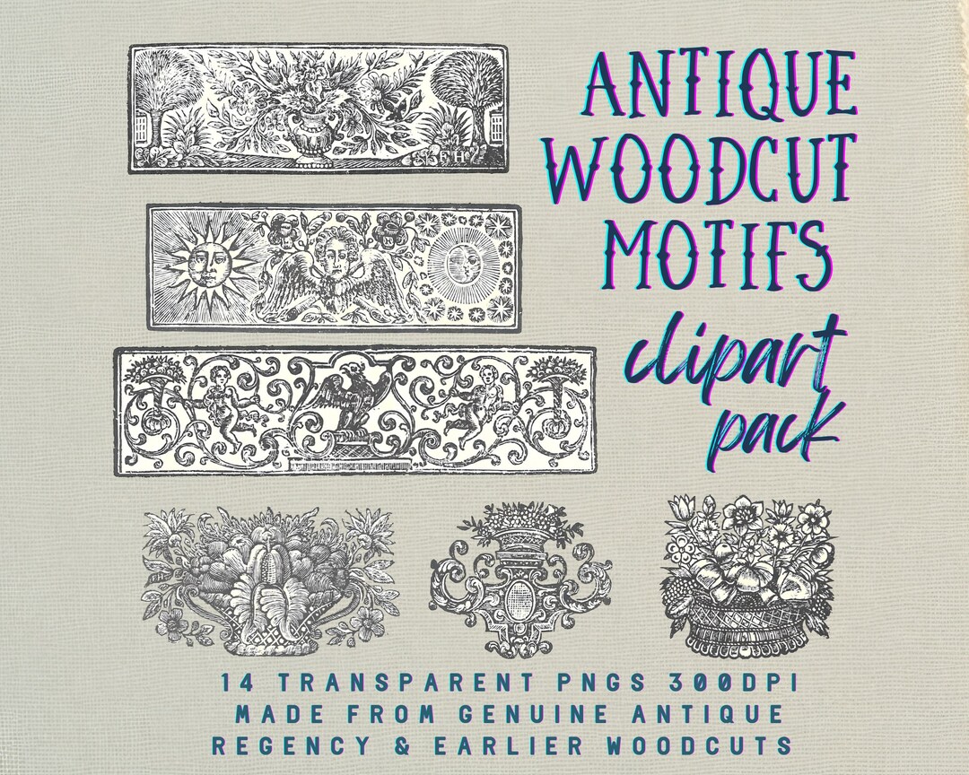 Decorative Woodcut Motif | PNG Clipart | Genuine Historic Woodcuts ...