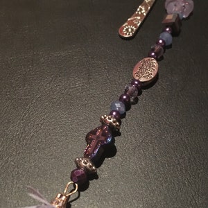 Handmade Bookmarks - Set of (4) - Purple - Bible Bookmarks - Cross ...