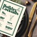 Customizable Holiday Cocktail Menu: Festive Party Drinks (digital ...