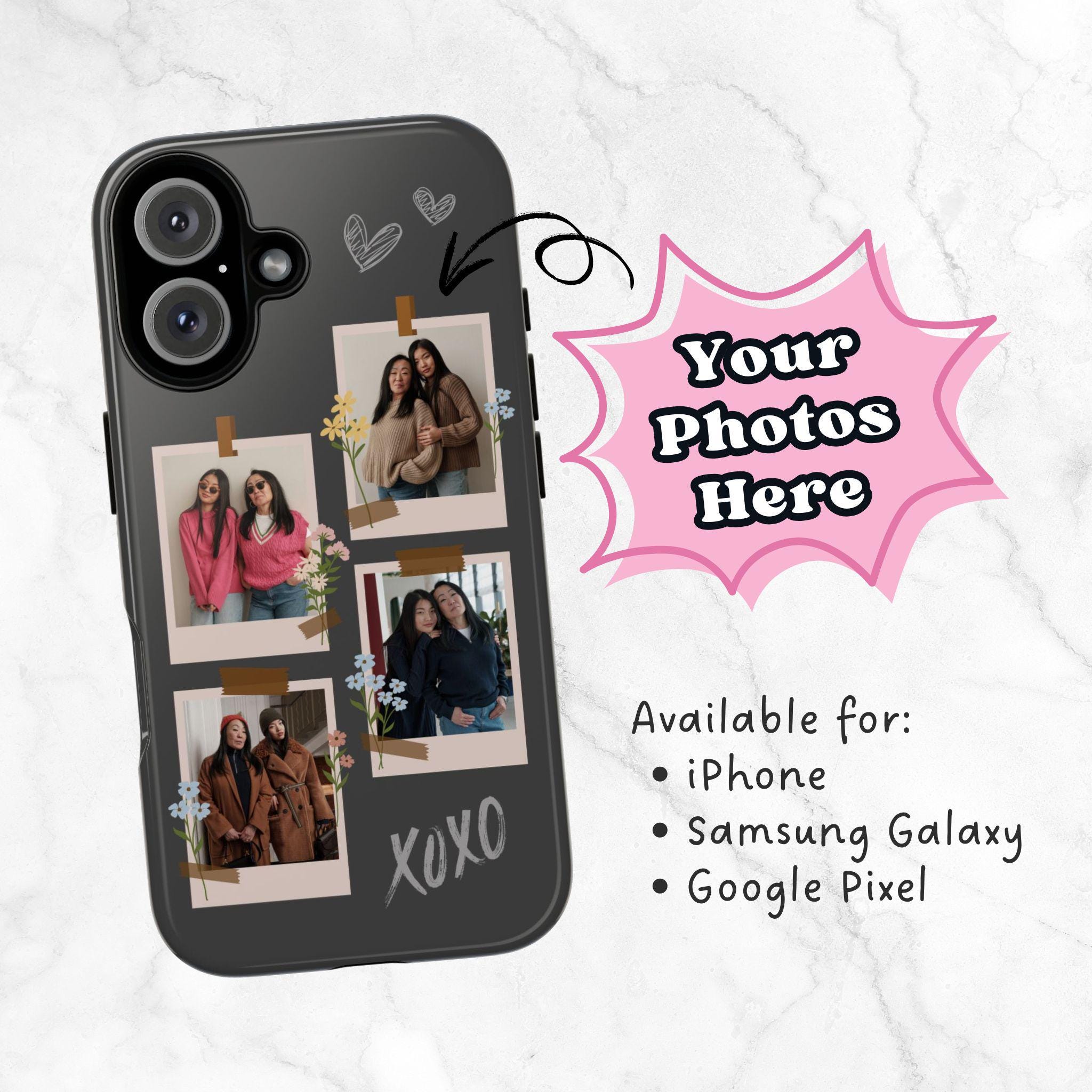Custom Photo Phone Case Cute Personalized Phone Cover Customizable Gift ...