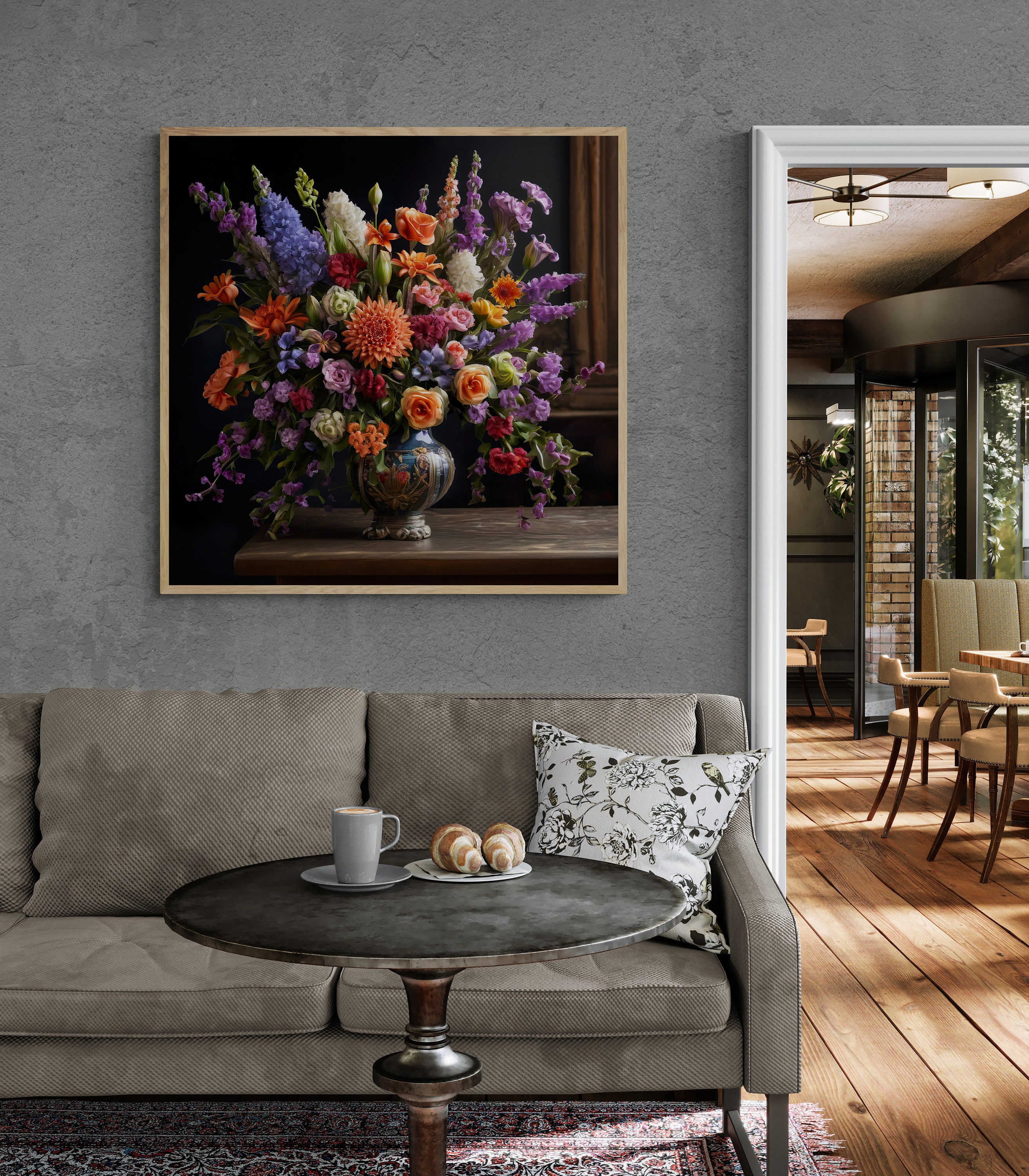 Classical Floral Arrangements, 20 Pack, Flowers in Vase, Flower Canvas ...