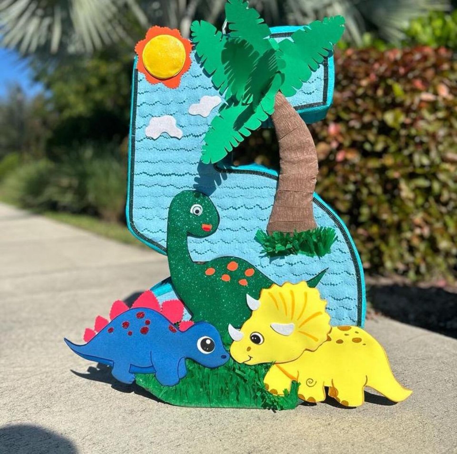 Little Dino Birthday Piñata - Etsy