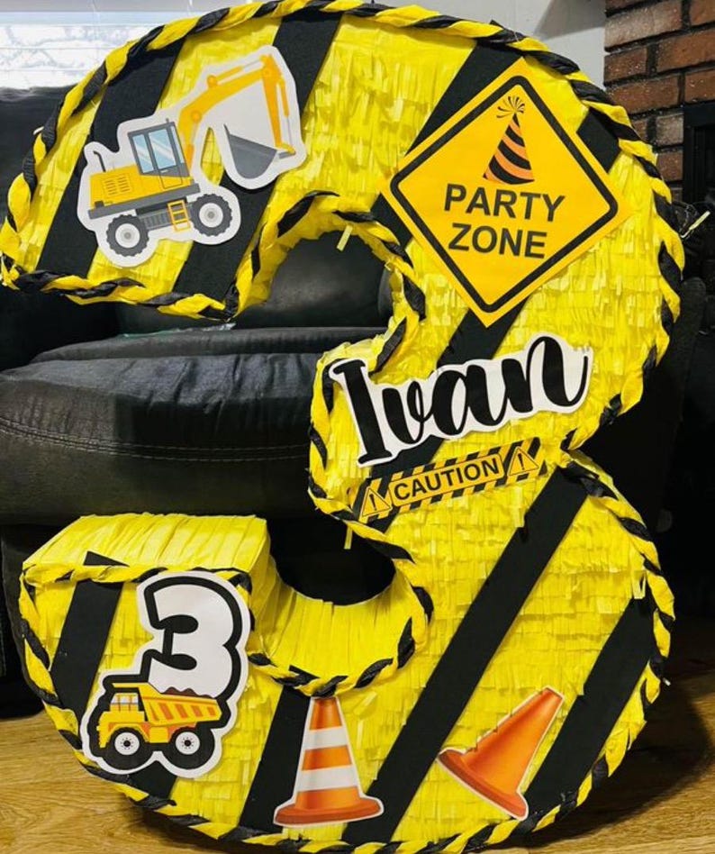 Construction Birthday Piñata - Etsy