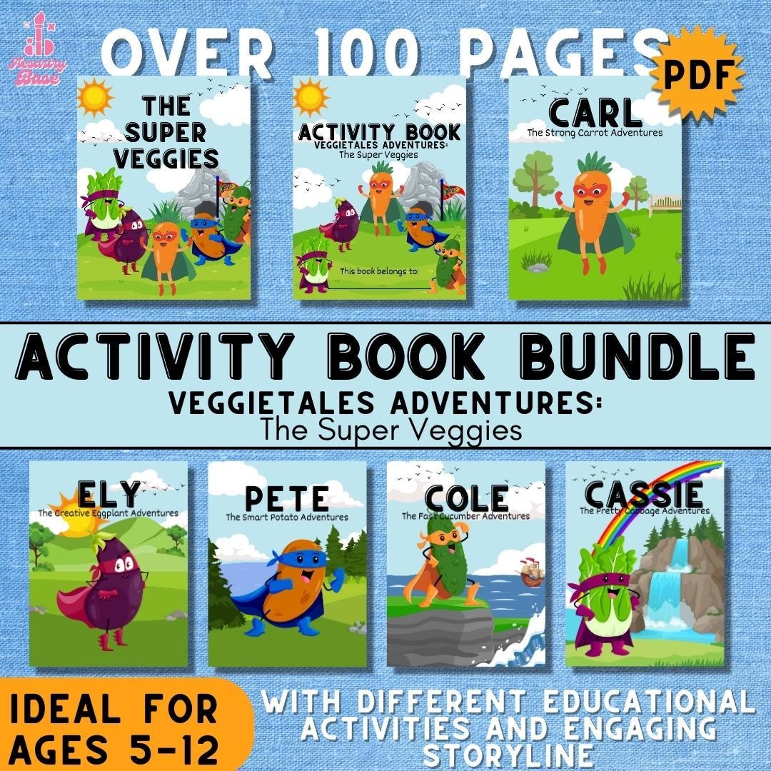 VEGGIETALES ADVENTURES: the Super Veggies Activity Book - Etsy