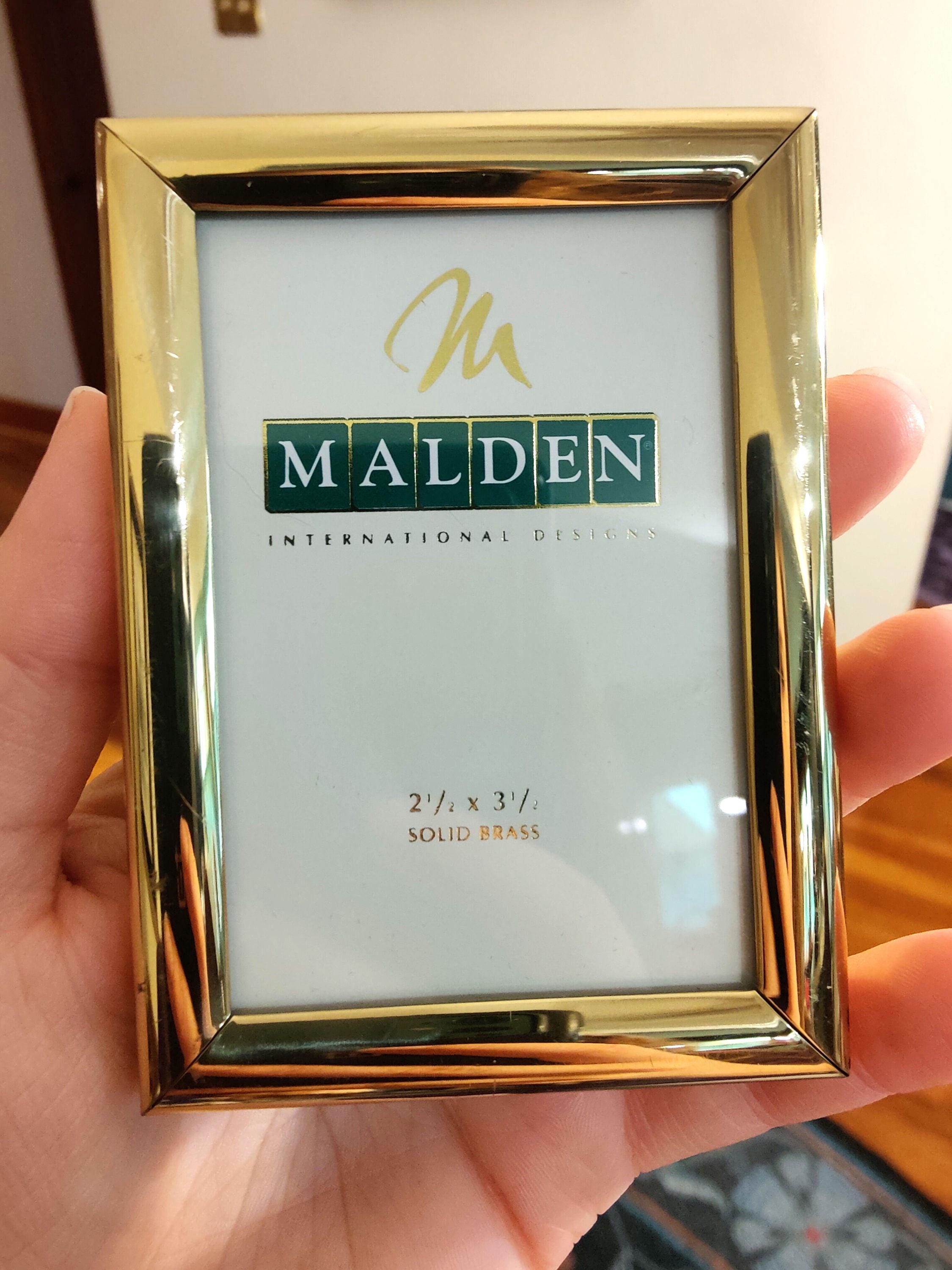 YOUR CHOICE Miniature Brass Table Top Picture Frame With Real Glass ...