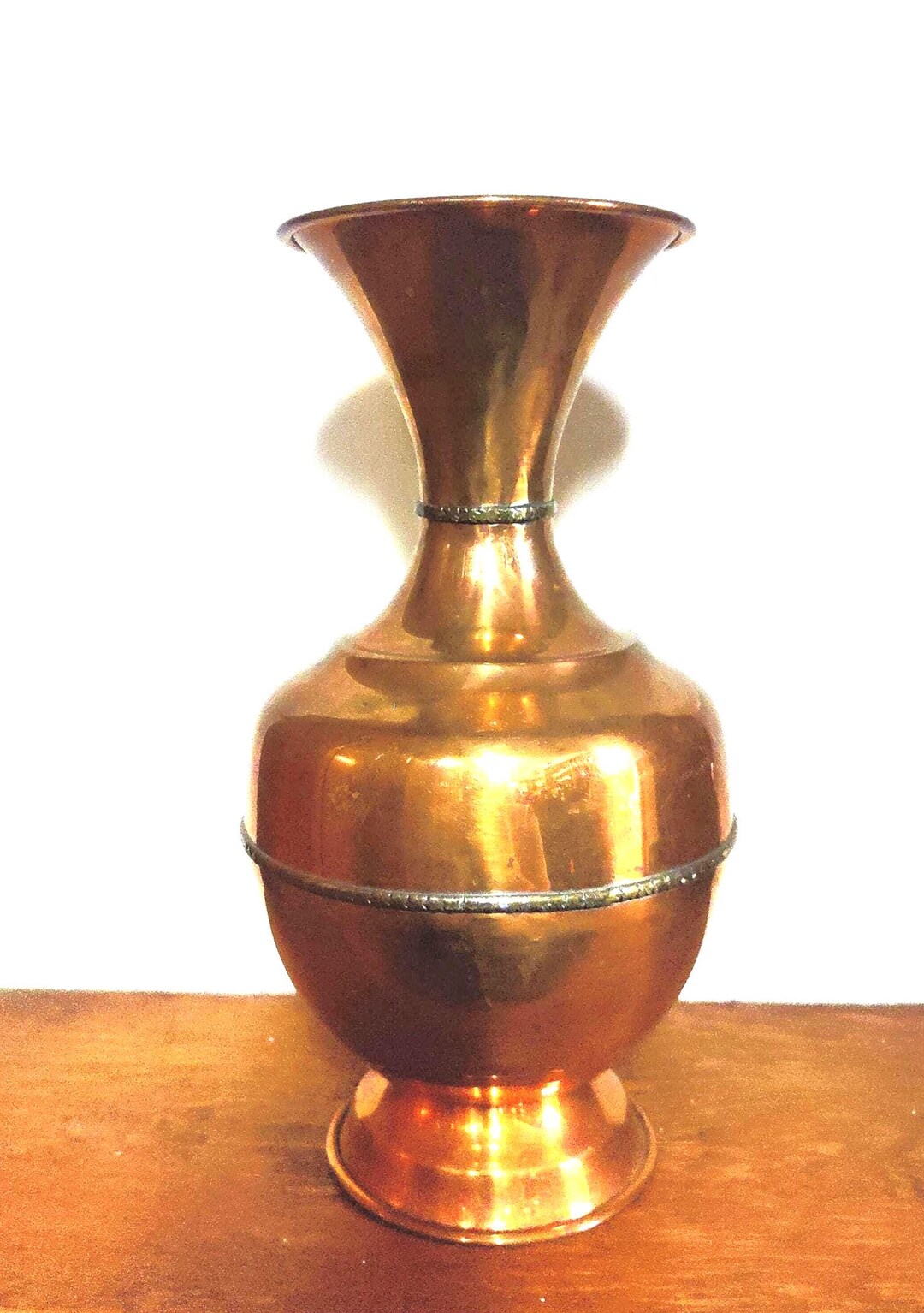 Vintage Copper Vase - Mid-century Modern Home Decor - Handcrafted ...