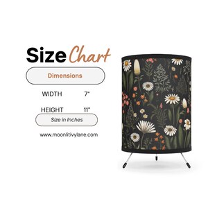 Dark Cottagecore Table Lamp Gift for Goth Table Lamp Gift Halloween ...