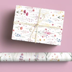 Floral Print Wrapping Papers Botanical Print Gift Wrap Sheets Birthday ...